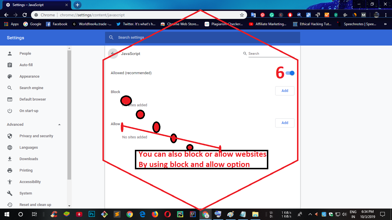 How to enable javascript # latest solution
