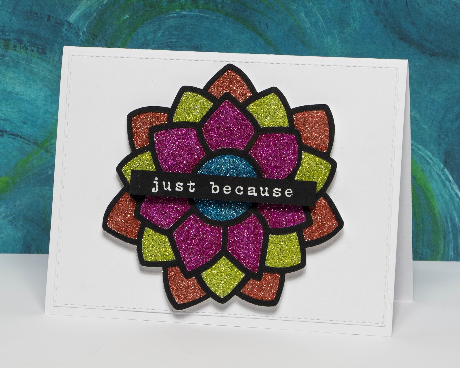 The Paper Boutique: Coloring Glitter Paper