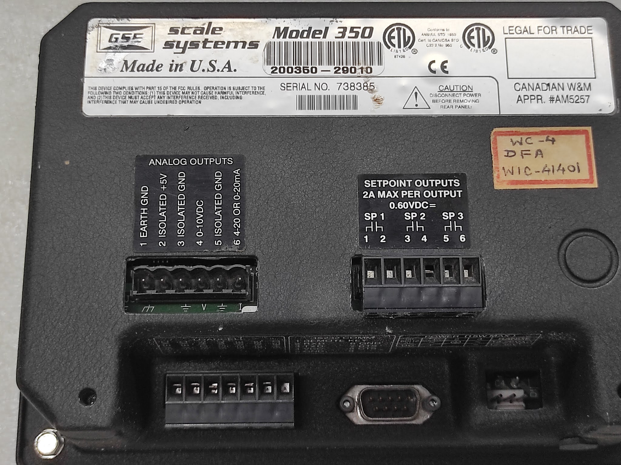 GSE 350 SCALE SYSTEMS