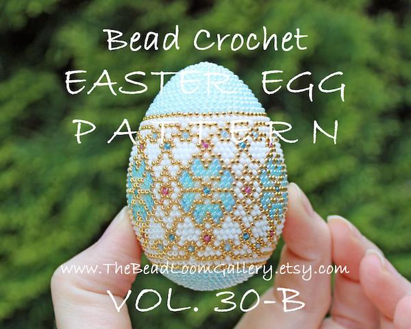 Bead Crochet Easter Egg Tutorials by TheBeadLoomGallery - The Beading ...