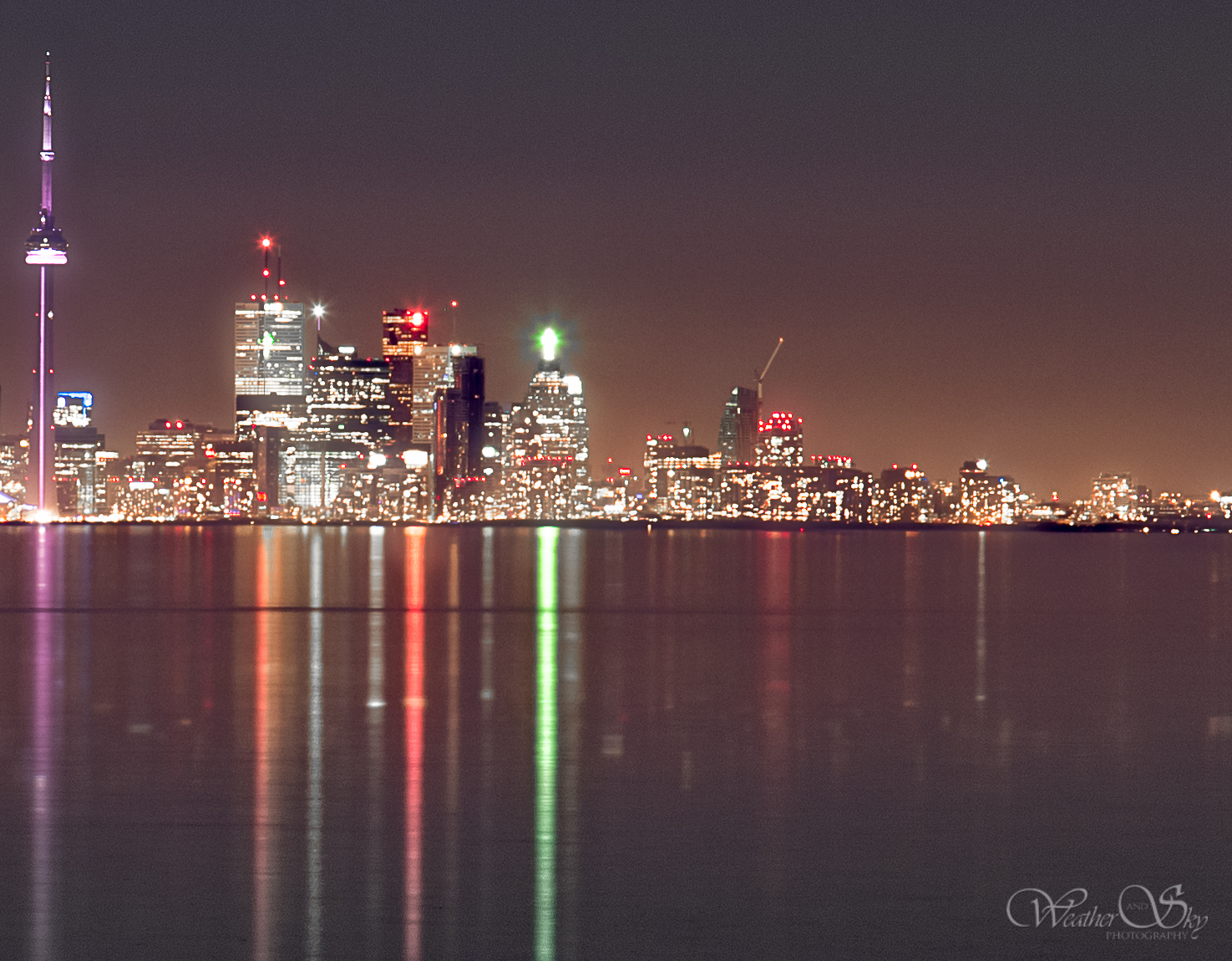 The Toronto Skyline from Across Lake Ontario - Weather and Sky ...