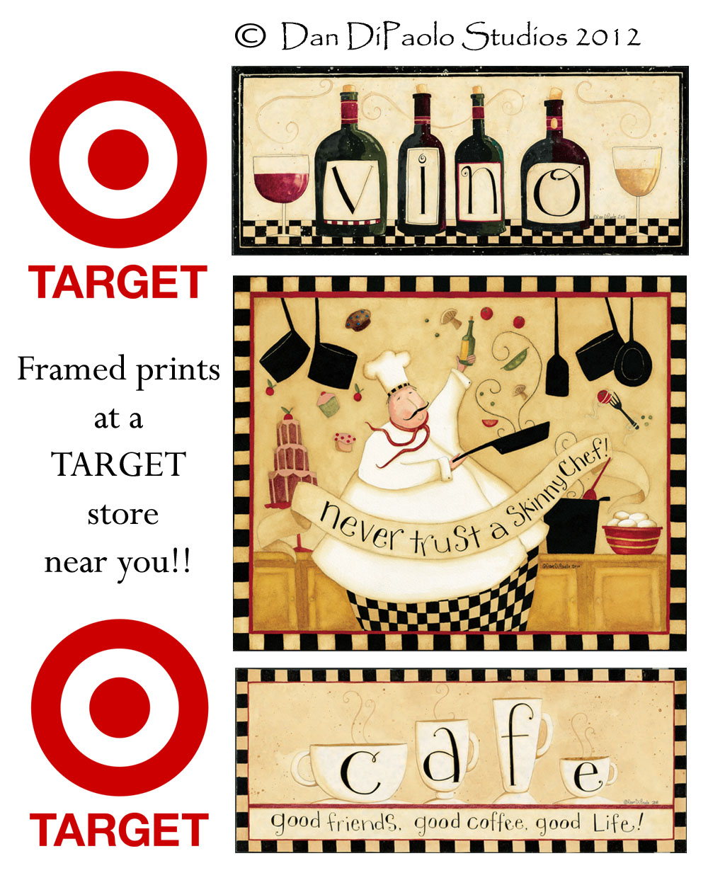 Dan DiPaolo Studios: Framed Prints have arrived at your local TARGET store!