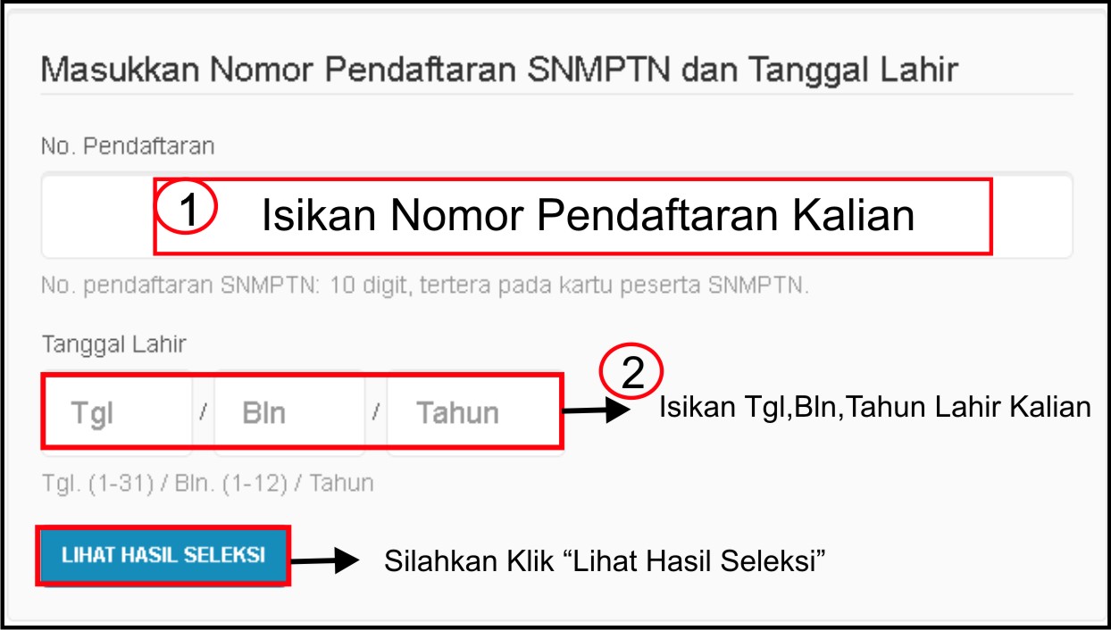 Maka akan muncul keterangan kelulusan SNMPTN, apakah kalian diterima ...