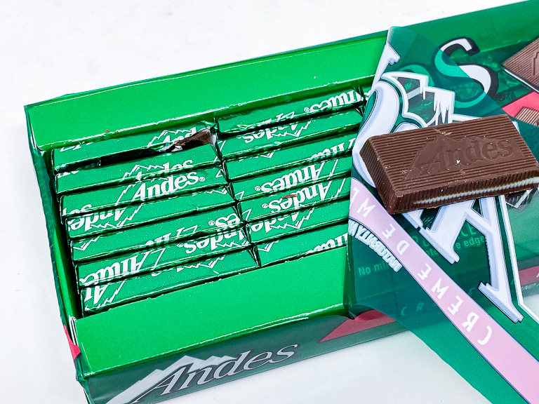 Tales of the Flowers: Holiday Treats - Andes Mint Taste Test