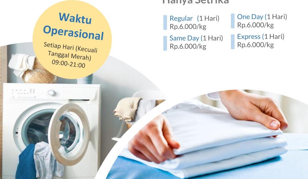 Template desain daftar harga dan Promo Laundry ~ Power Point