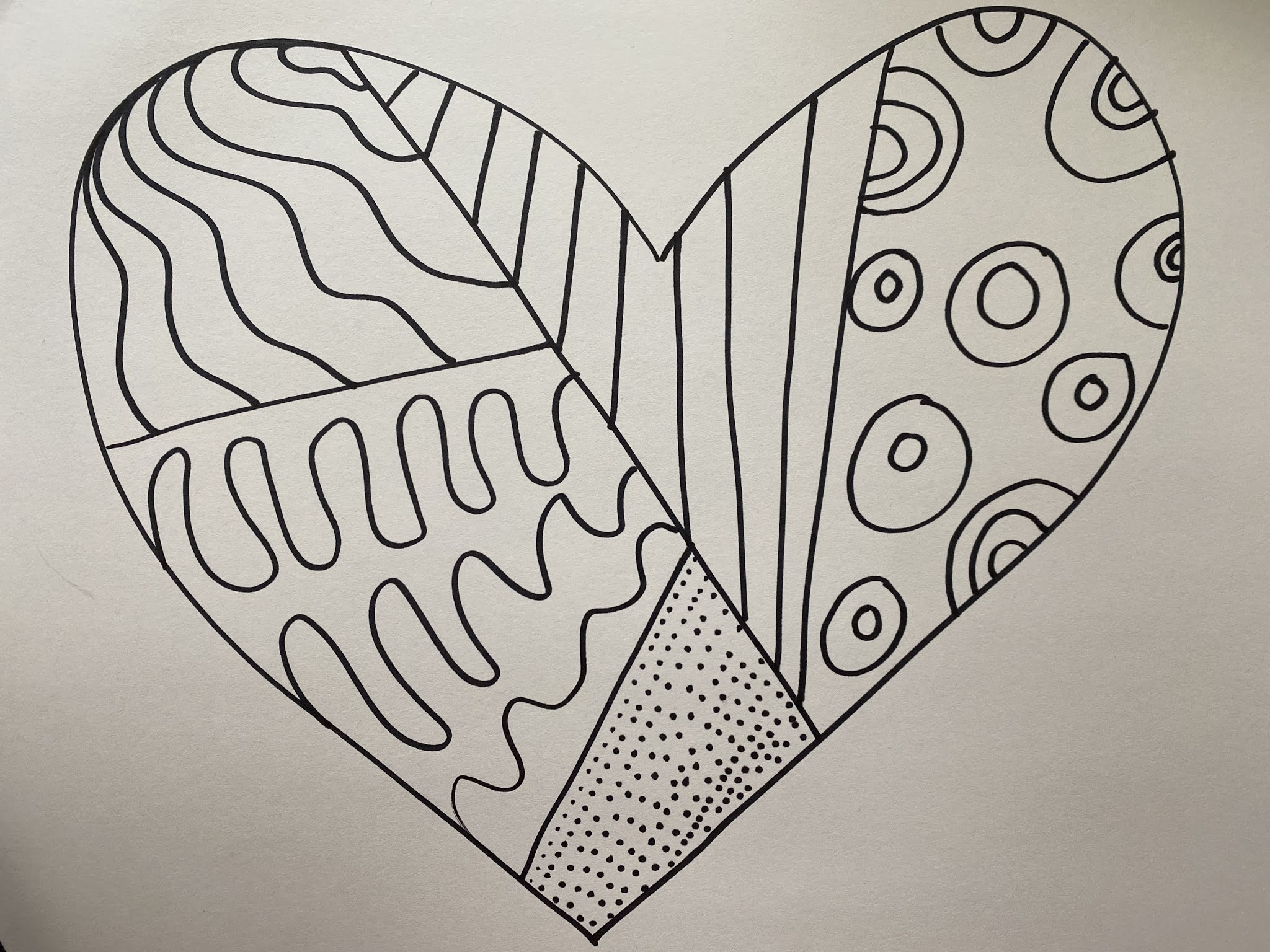 Art Room Blog: A Heart in the style of Romero Britto