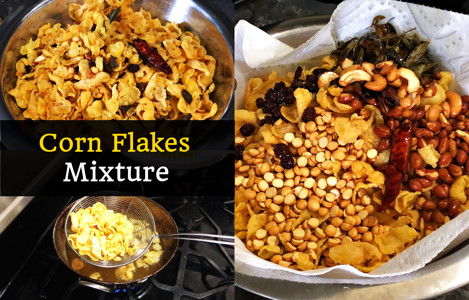Corn mixture / Corn flakes mixture / Diwali special snacks with video ...