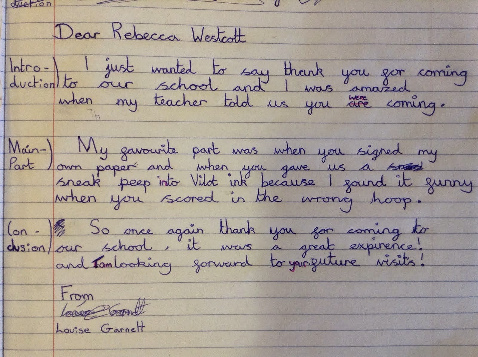 SPS Year 5: Literacy - Writing A Letter