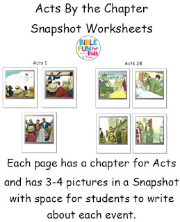 Acts by the Chapter Introduction and Links | Bible Fun For Kids