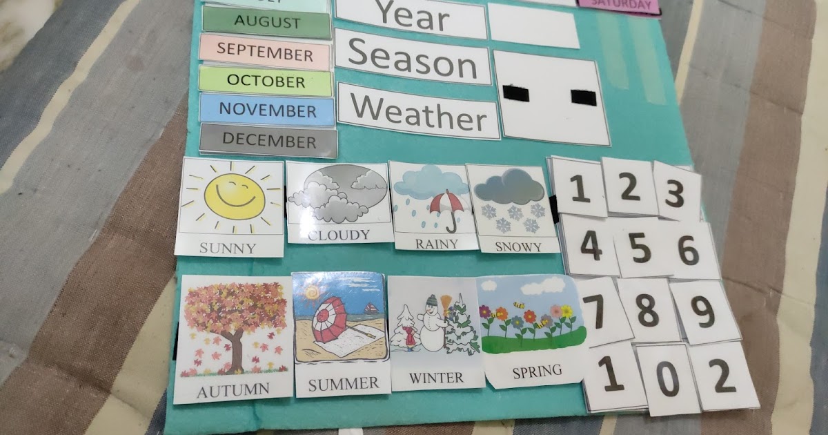 Classroom By Anam: How to make a circle time| Learning board| Calender ...