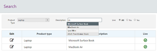Abacasys: Building an Apex 5 Search Screen