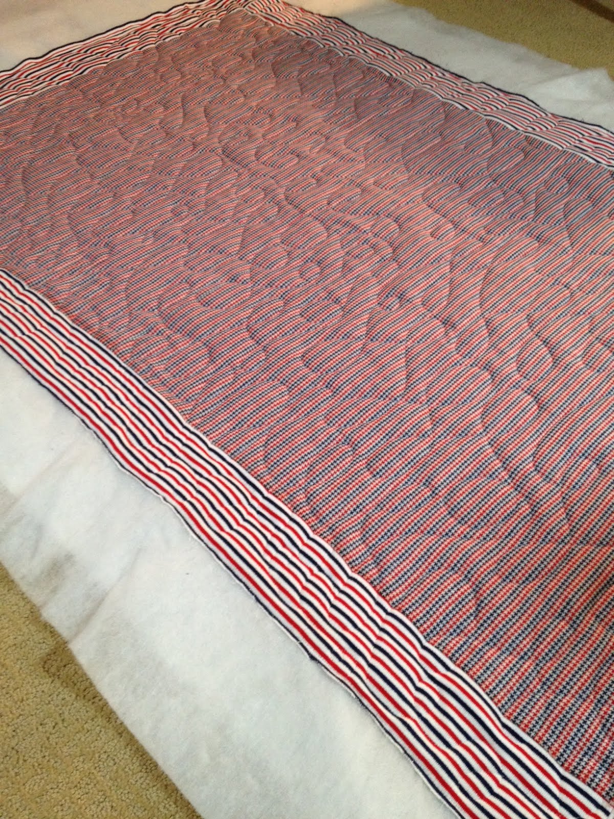 County Line Quilts: Red, White and Blue Knit Quilt