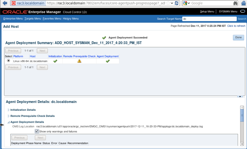 Step by Step installation of OEM 12.1.0.5 on OEL 6.3 with Agent ...