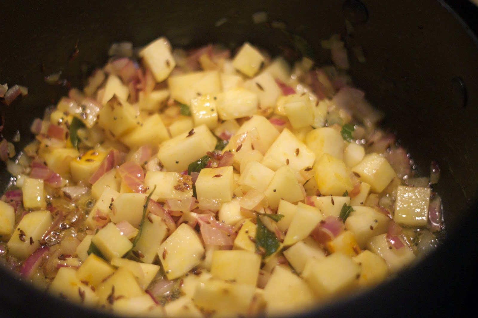 East Meets West Veg: Bhavini's Batata Poha