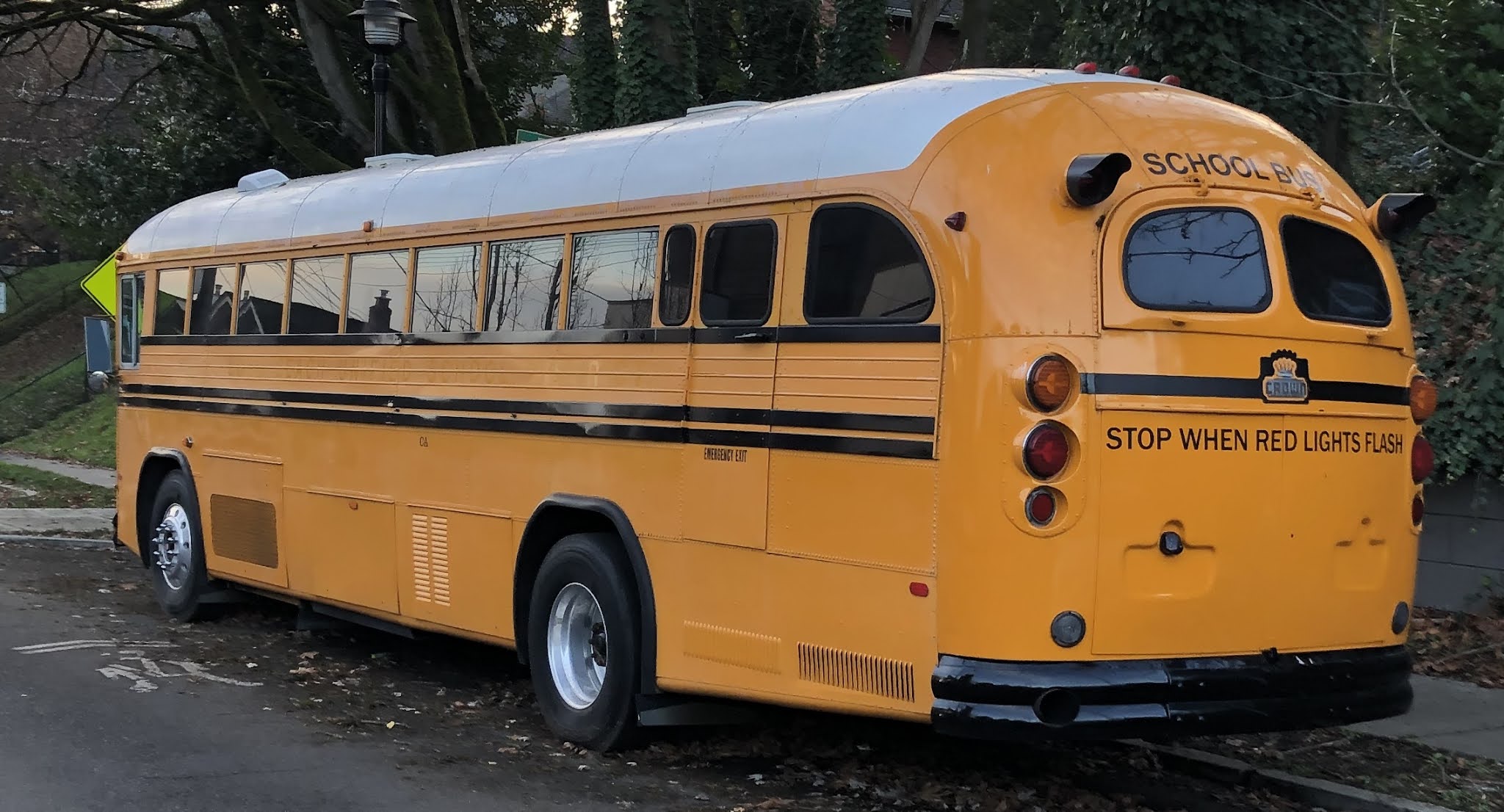 Seattle's Old Cars: 1959 Crown Supercoach School Bus