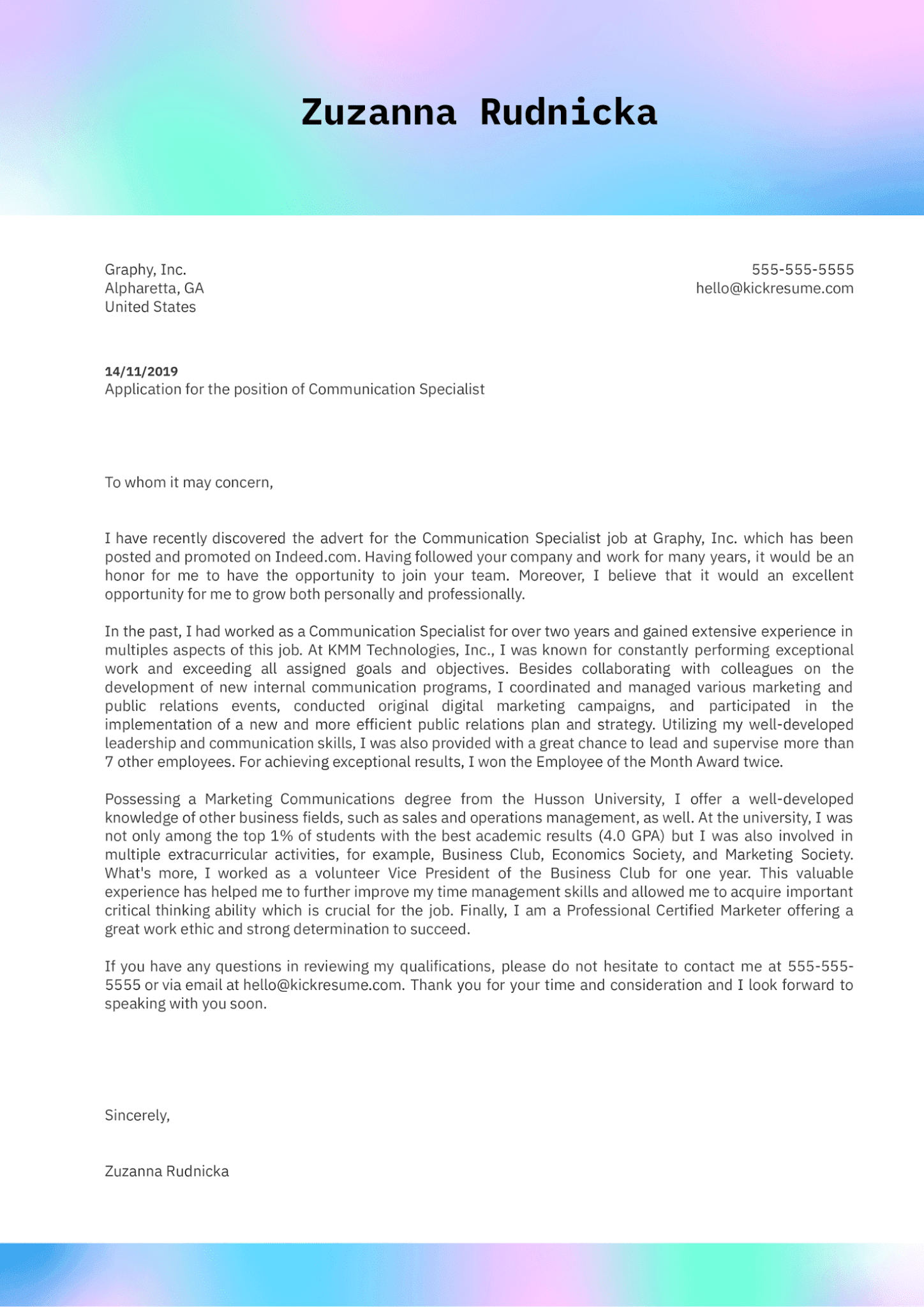 Cover Letter For Communications Job Sample Letter cover-letter-for-communications-job-sample-letter