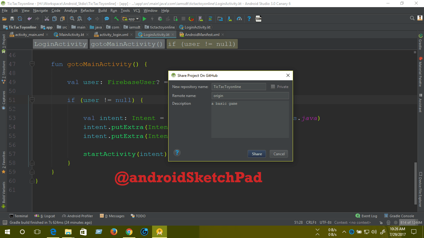 Android studio: share code on Github and add SSH key to you Git ...