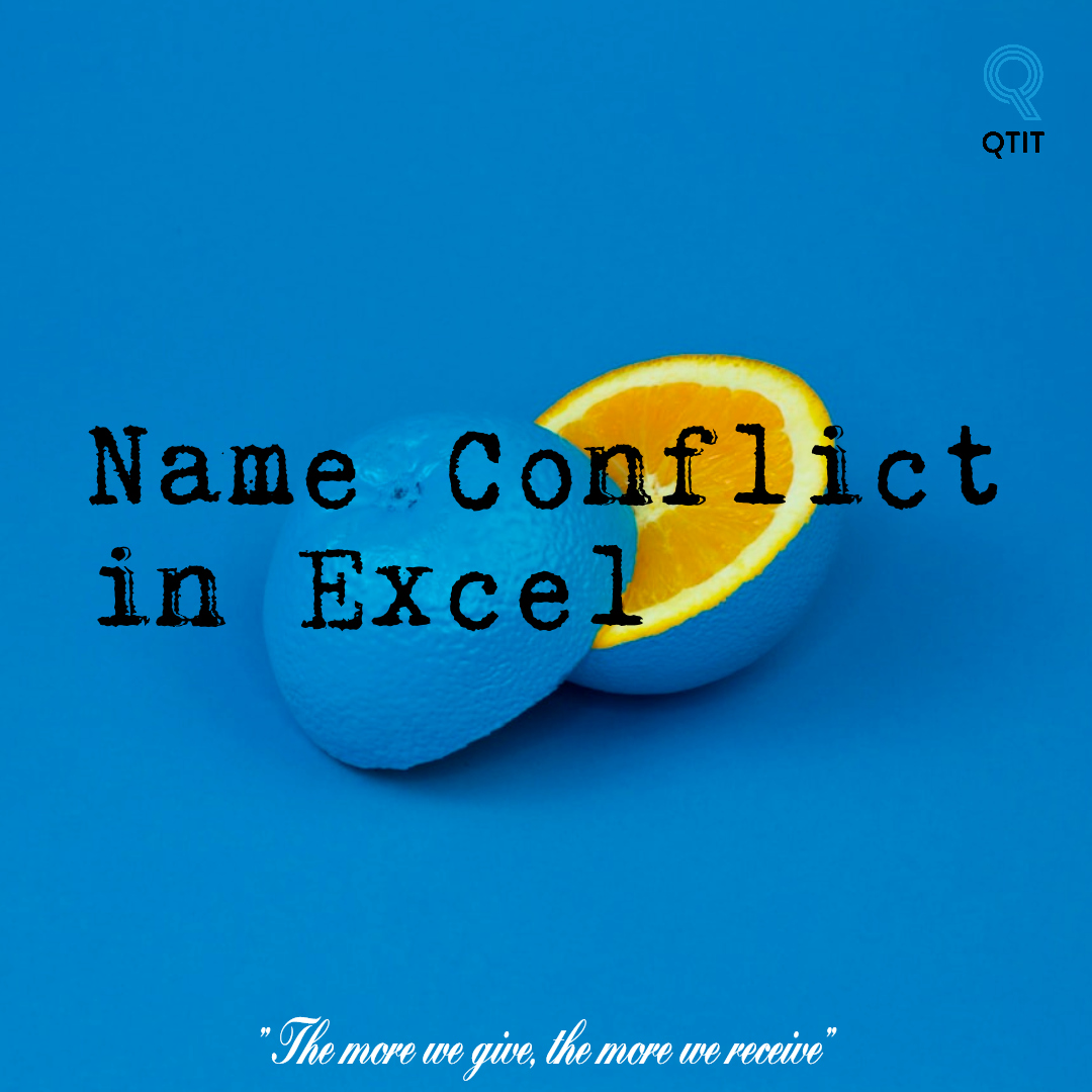 Fixed Name Conflict In Excel