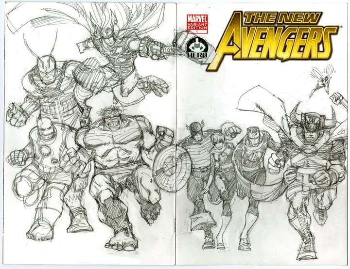Marvel Comics of the 1980s: Avengers #300 homage by Simonson
