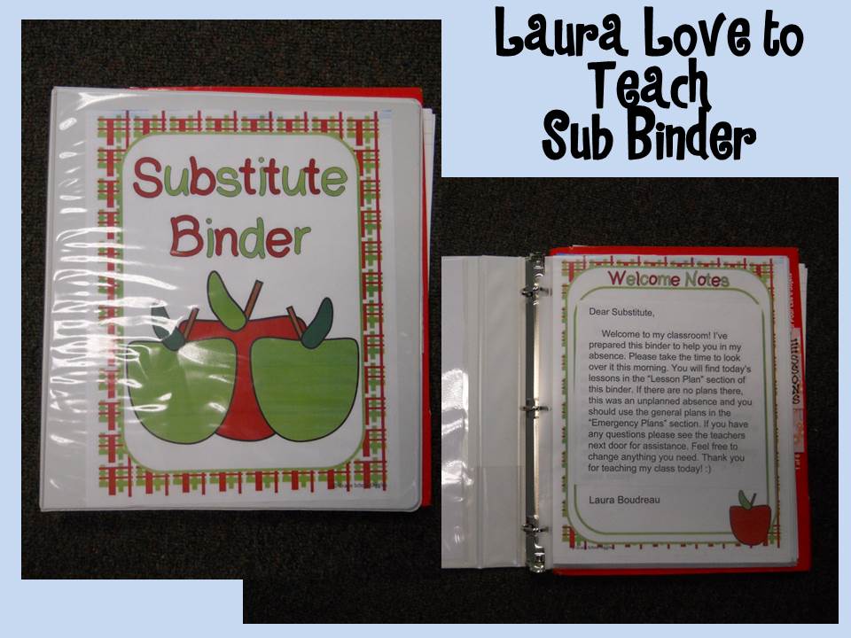 Love to Teach :): Substitute Binders, Stella and Dot