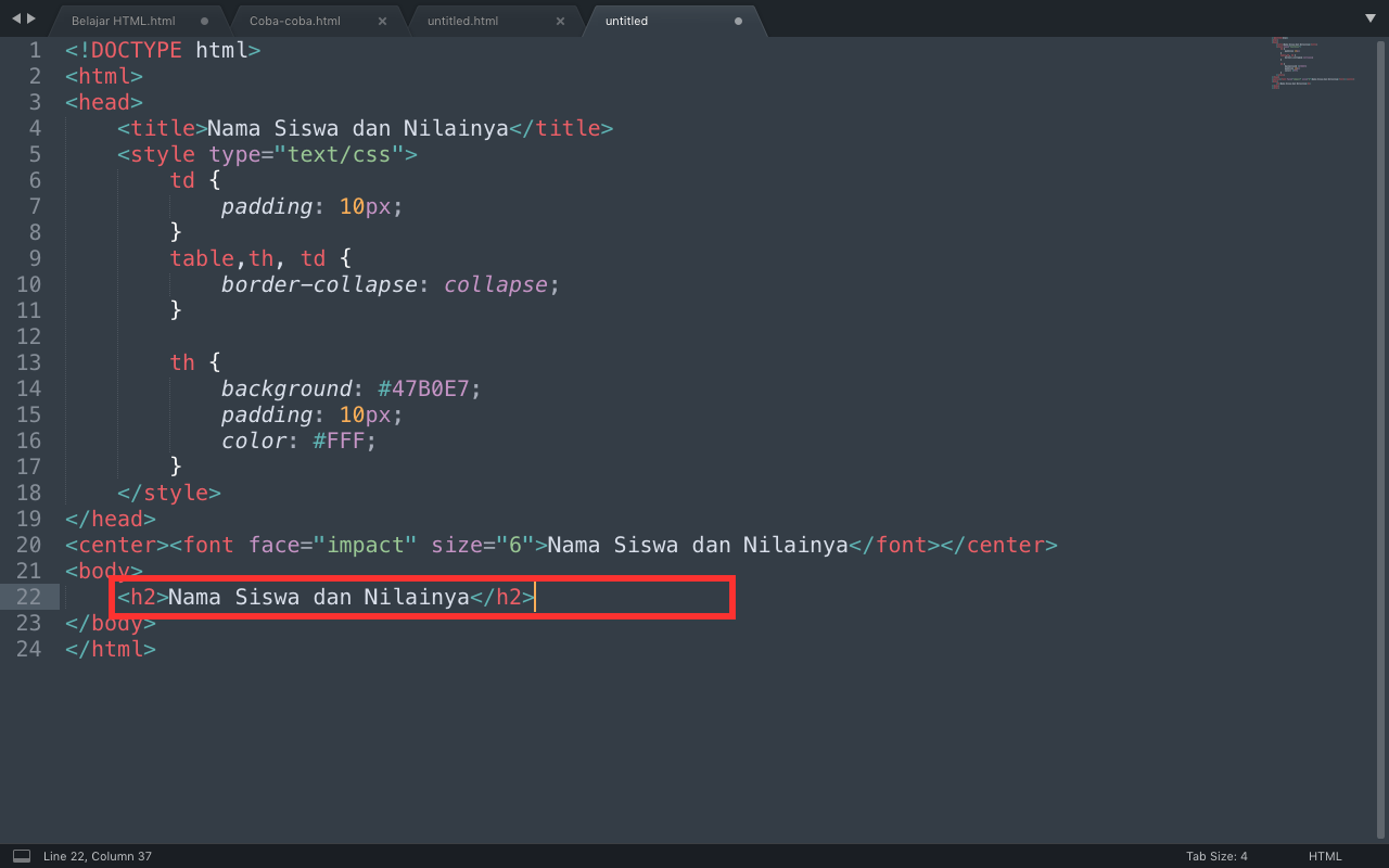 Cara Membuat Tabel Di Sublime Text Php