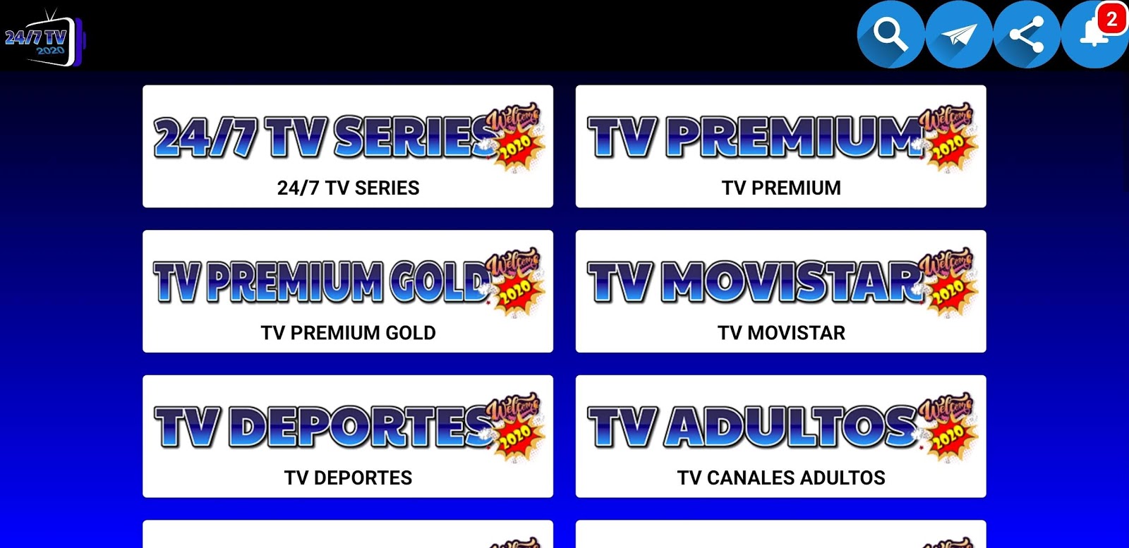 24/7 TV 2020 La mejor App de Entretenimiento Para Android