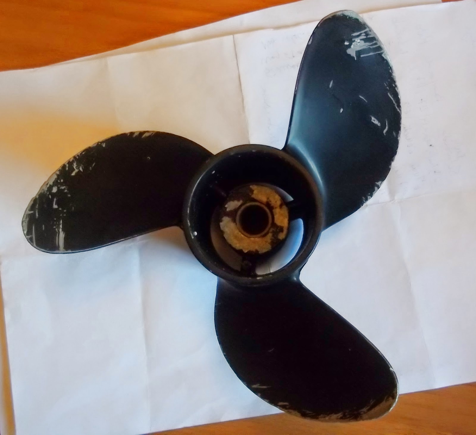 Faro del Picacho: Cambio de Hélice en motor Fueraborda