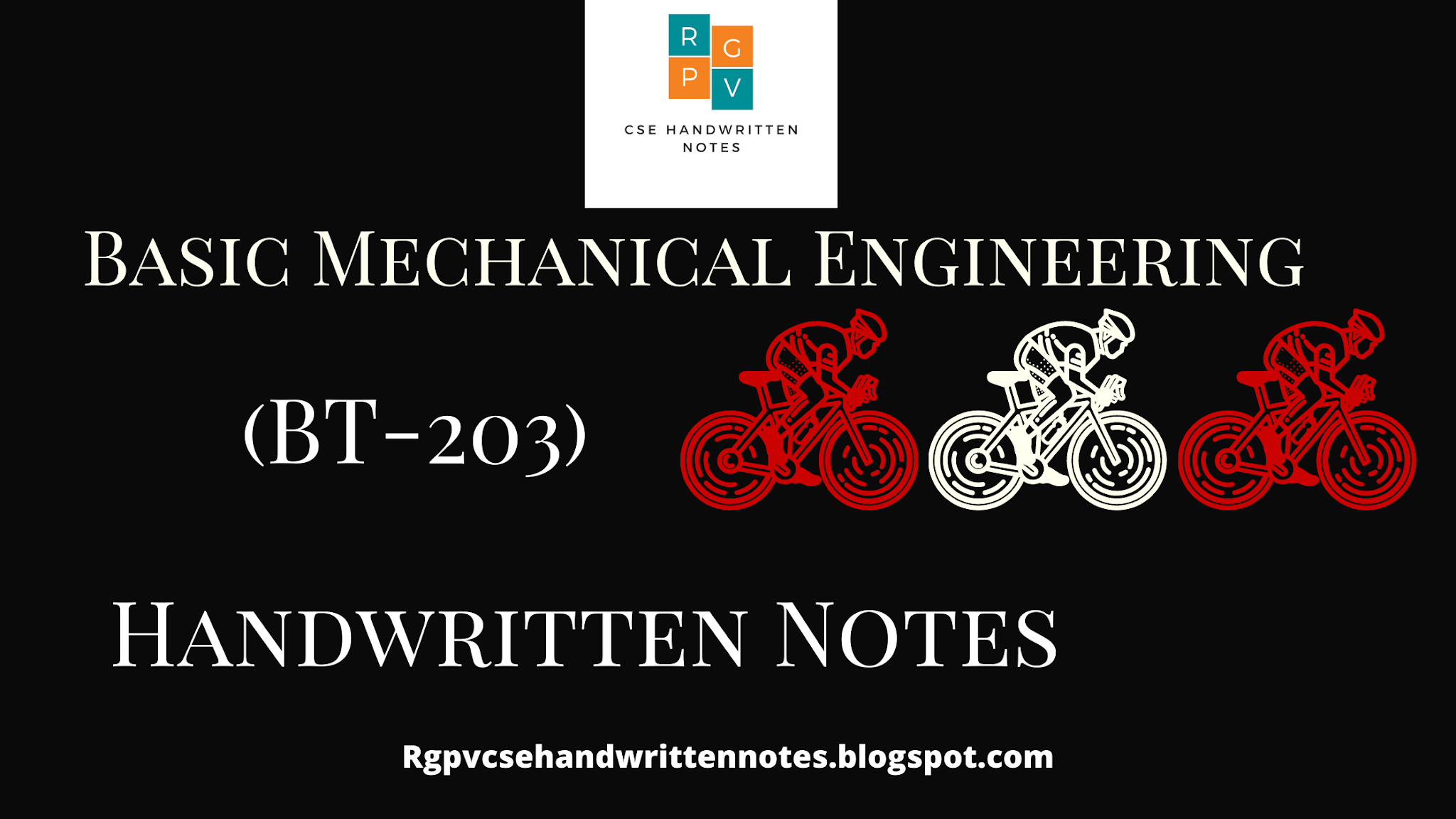 RGPV Handwritten Basic Mechanical Engineering - (BT-203) Notes | Rgpv ...