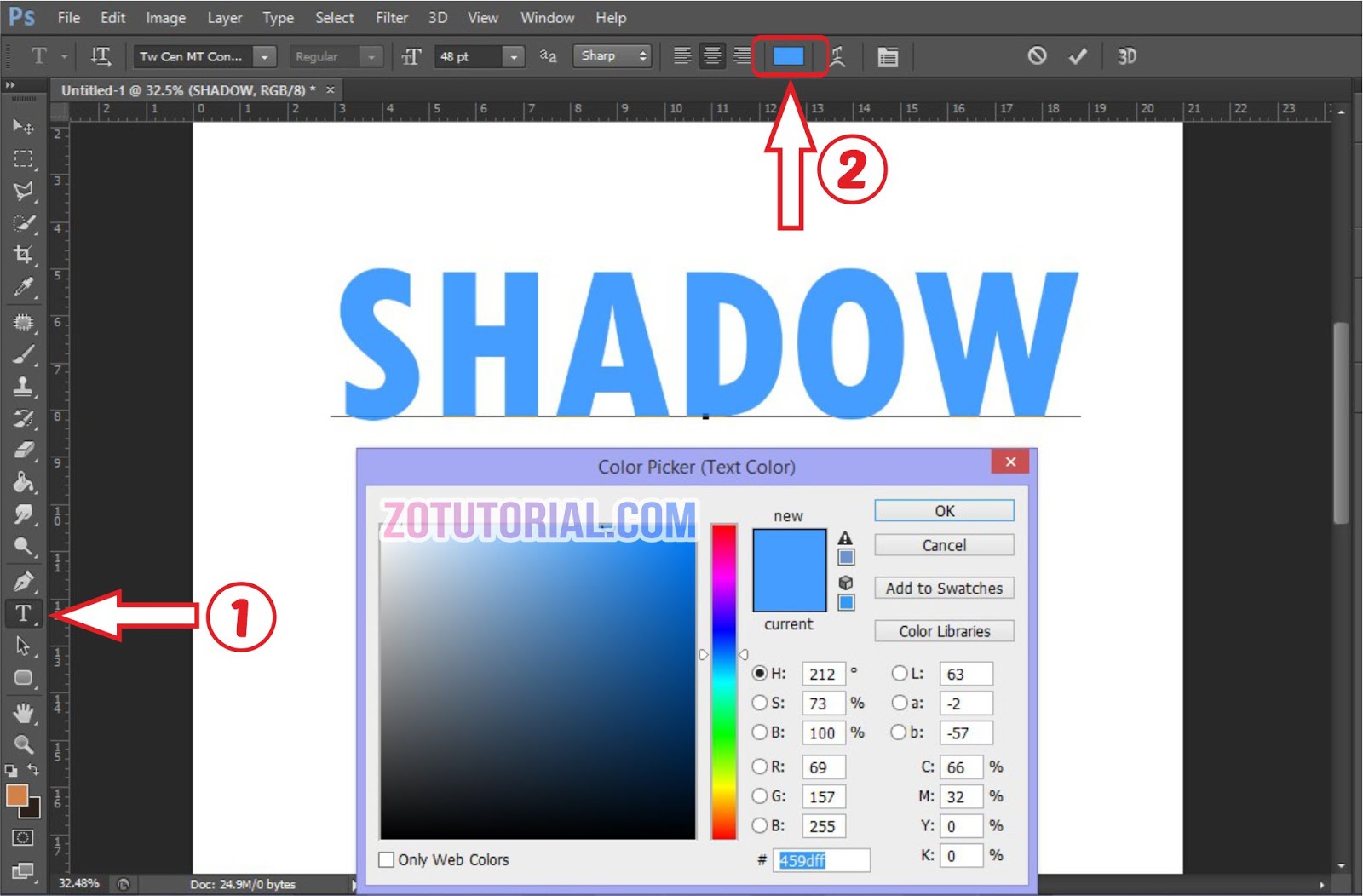 Efek Shadow di Dalam Tulisan menggunakan Photoshop (Inner Shadow ...