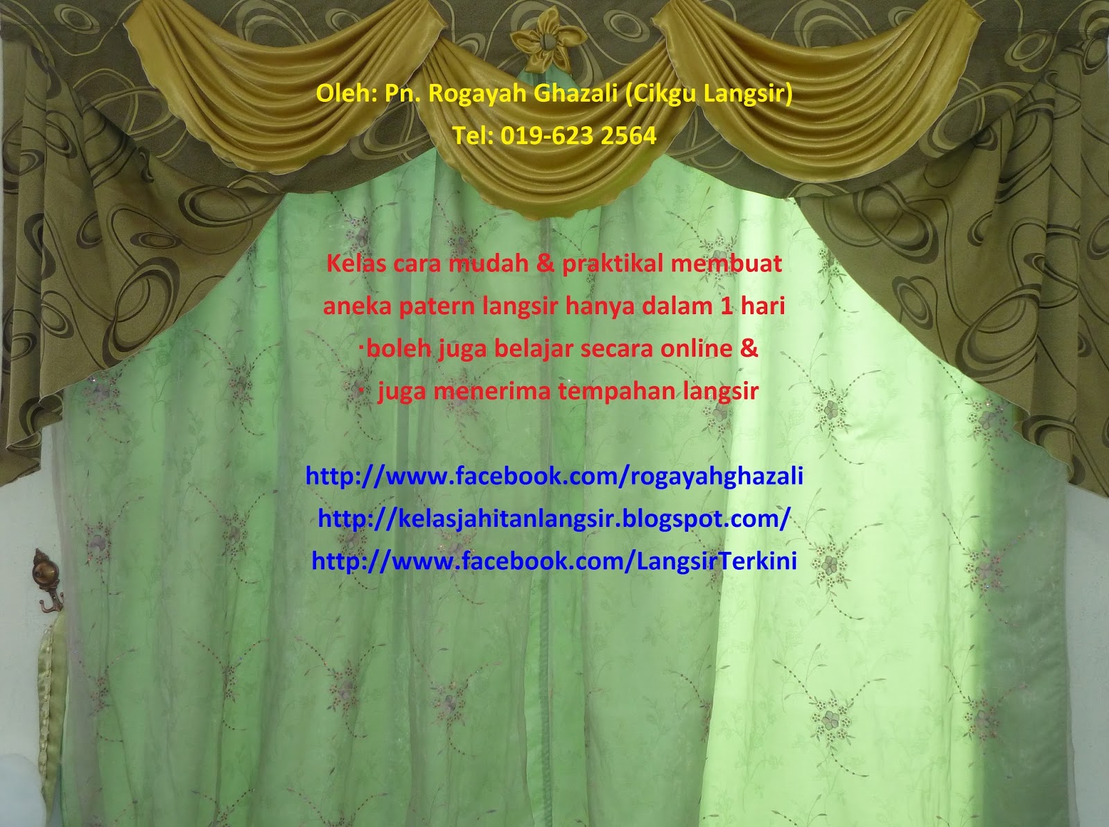 Klik disini utk melihat banyak lagi pattern langsir terkini