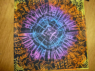 Mrs. Werner's Art Room: 5th Grade Radial Design Printmaking