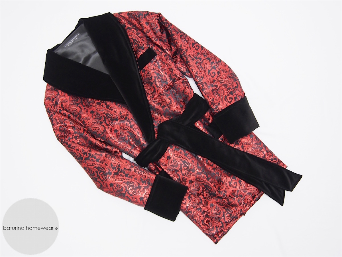 Men's Paisley Silk Dressing Gowns and Smoking Jackets