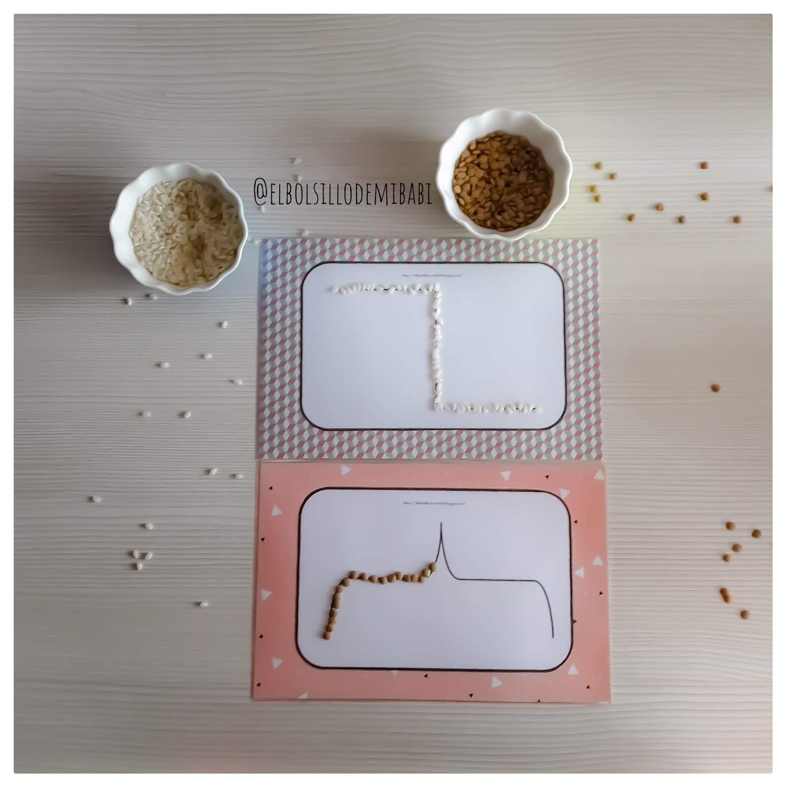El bolsillo de mi babi: Tarjetas de motricidad fina.