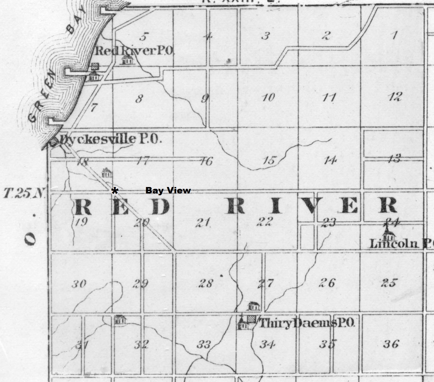 Kewaunee County History: Red River: What Happened to Bay View?