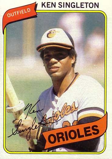 1980 Topps Baseball: #340 Ken Singleton