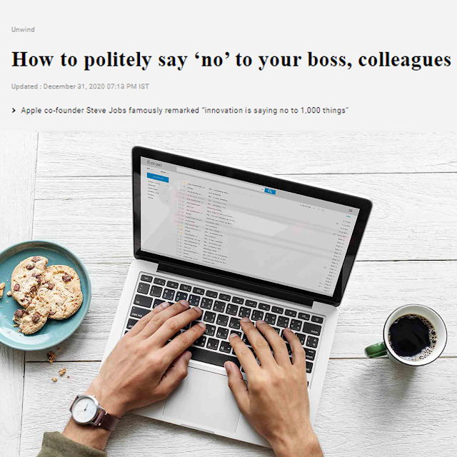 How To Politely Say no To Your Boss Colleague Featured In CNBC TV18 how-to-politely-say-no-to-your-boss-colleague-featured-in-cnbc-tv18