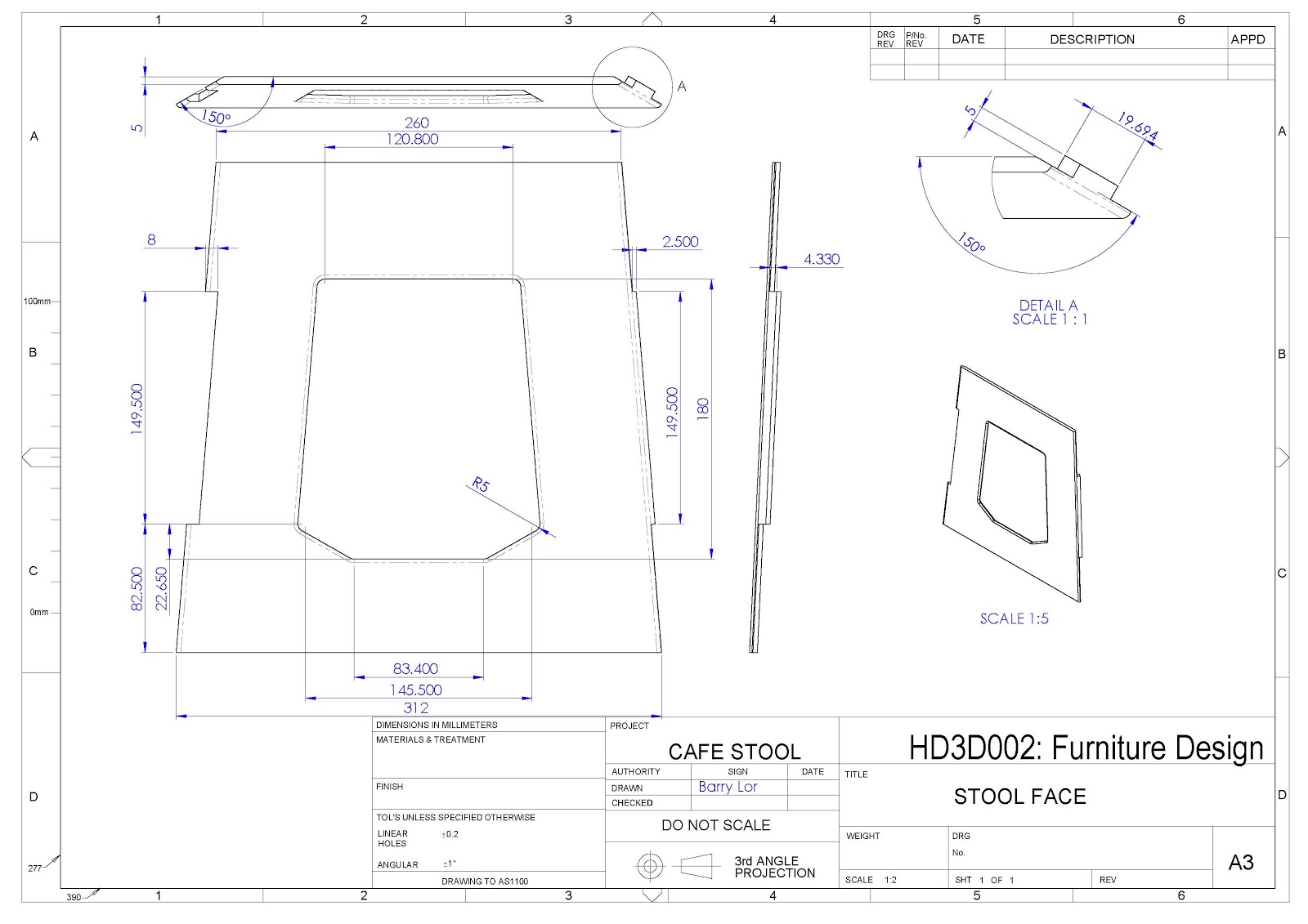 Barry Lor: Tech Drawing Design Layout