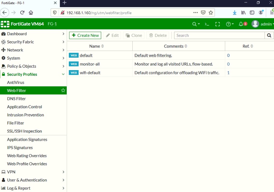 My Cybersecurity Journal: FortiGate Web Filtering (Static URL)
