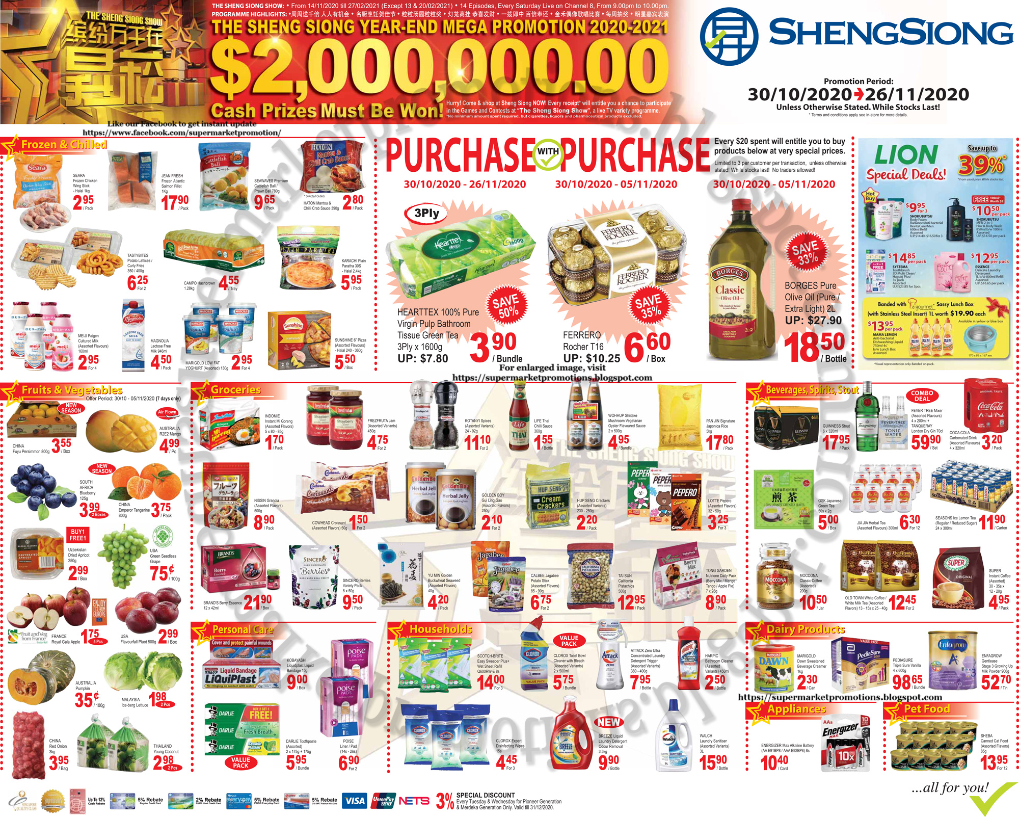 Sheng Siong Promotion 30 October - 26 November 2020 ~ Supermarket ...