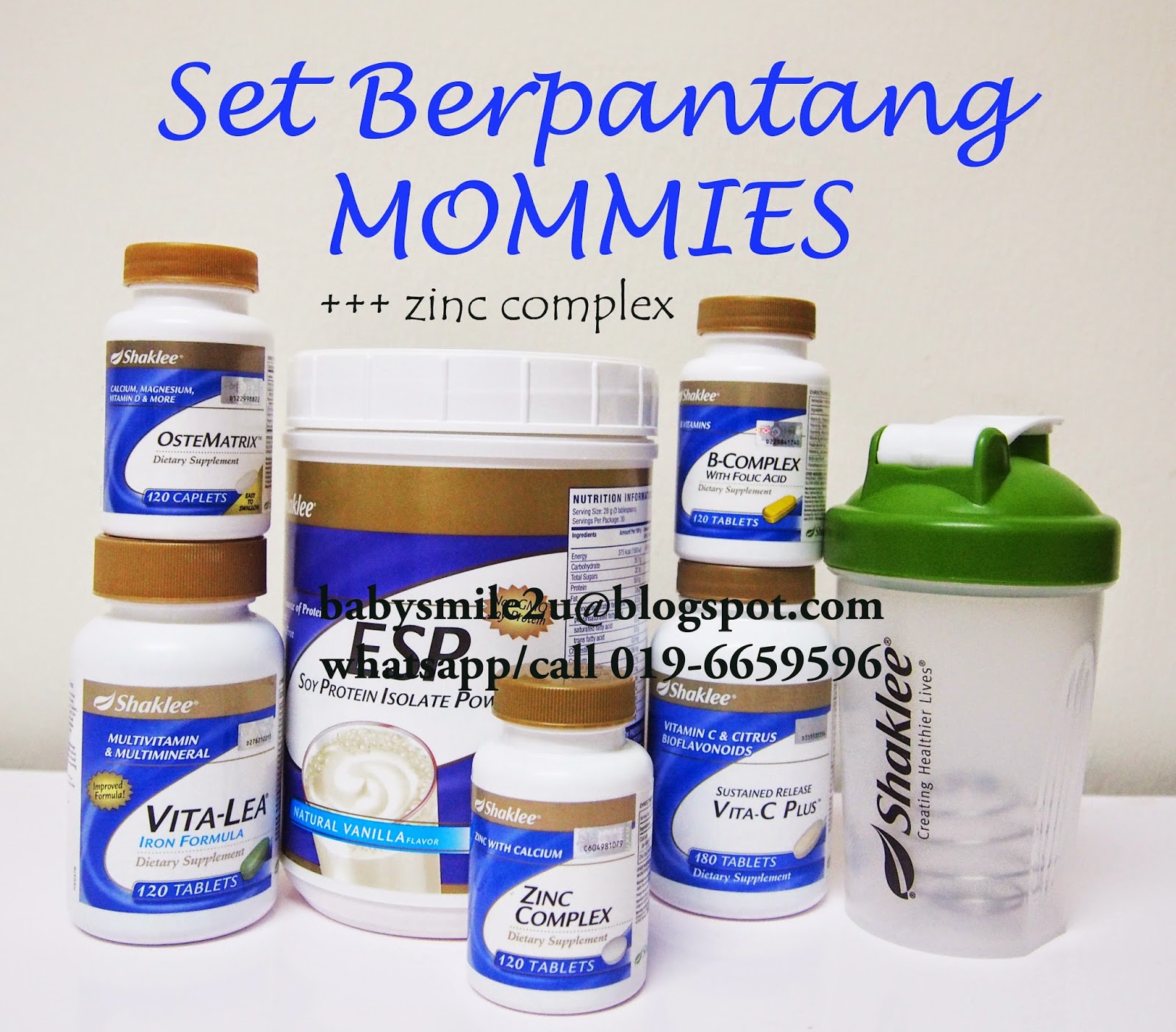 Set hamil & Set Berpantang Shaklee - Babysmile2u