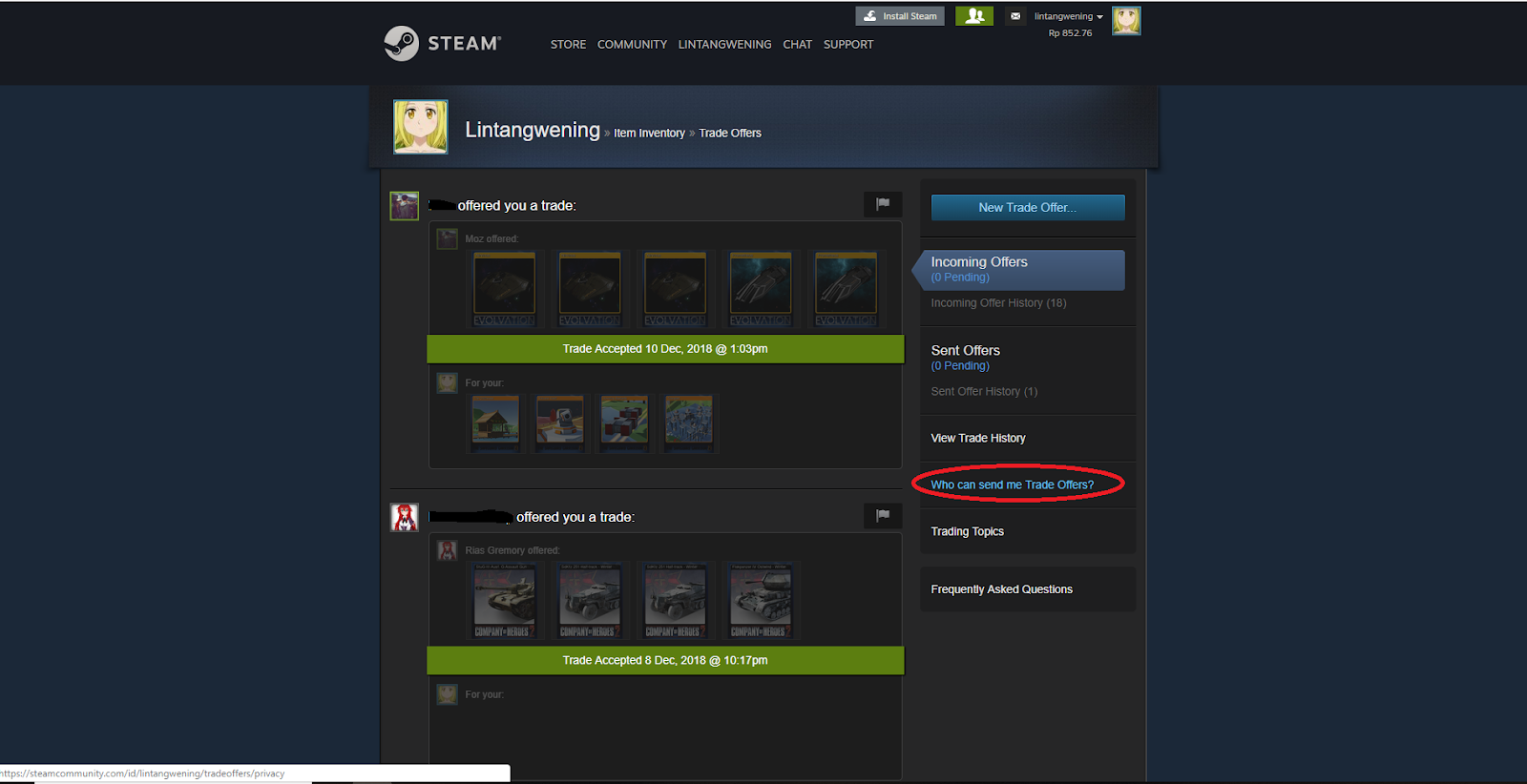 Cara Melihat Steam Link Trade Offer