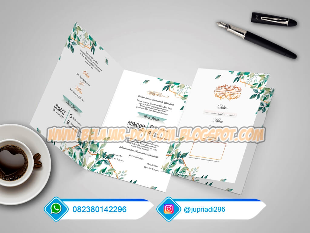 30 Download Desain Undangan Custome Format Psd Minimalis - Kumpulan ...
