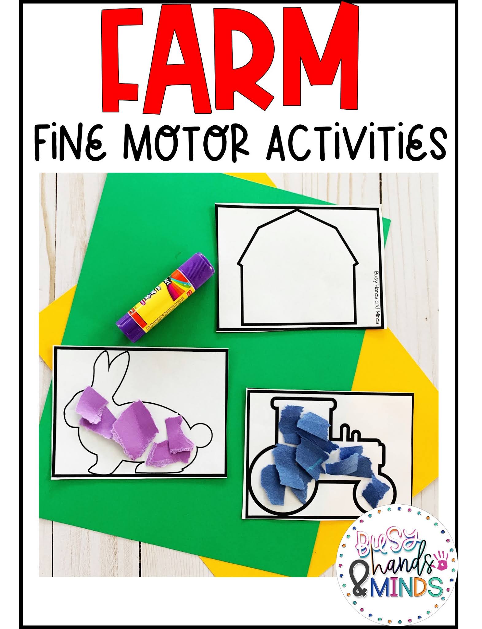 Farm Fine Motor Task Boxes for Preschool | Busy Hands and Minds
