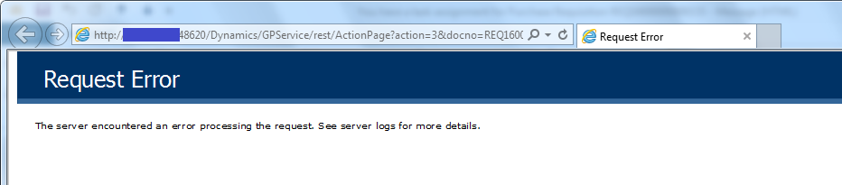 Dynamics Gp Essentials Error When Using The Workflow E Mail Actions The Server Encountered An