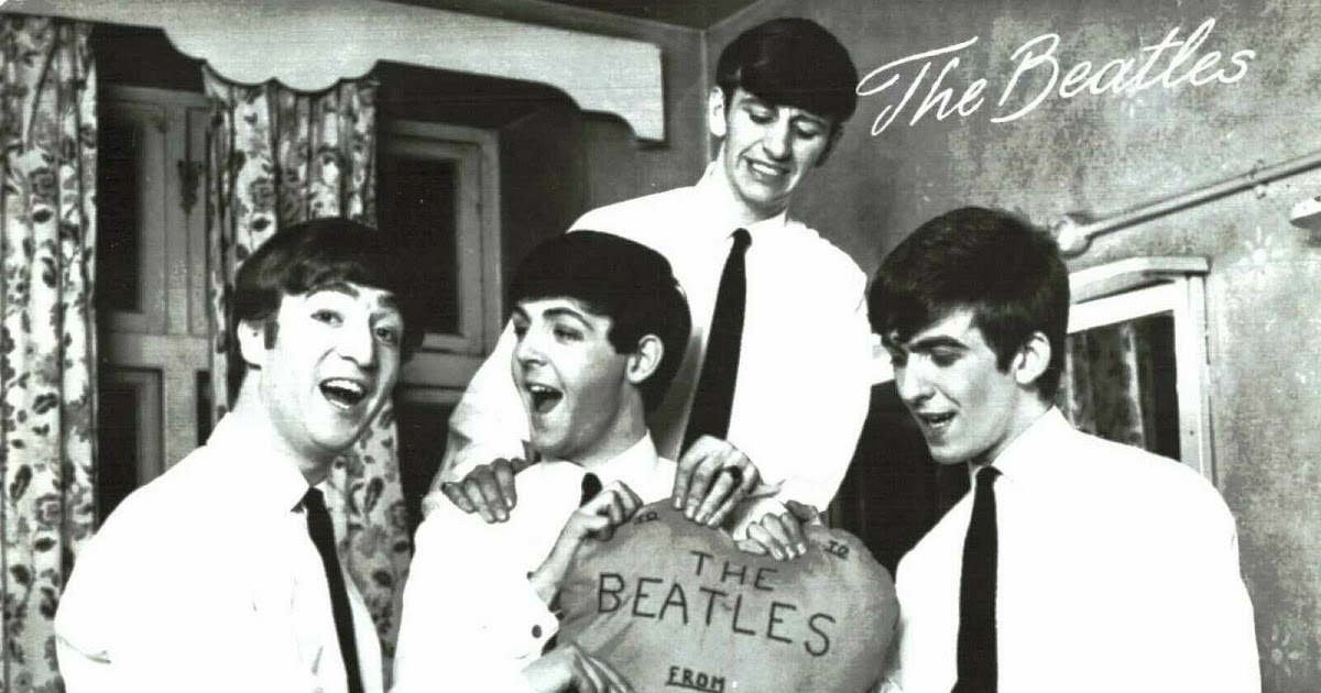 Vintage Beatles postcard