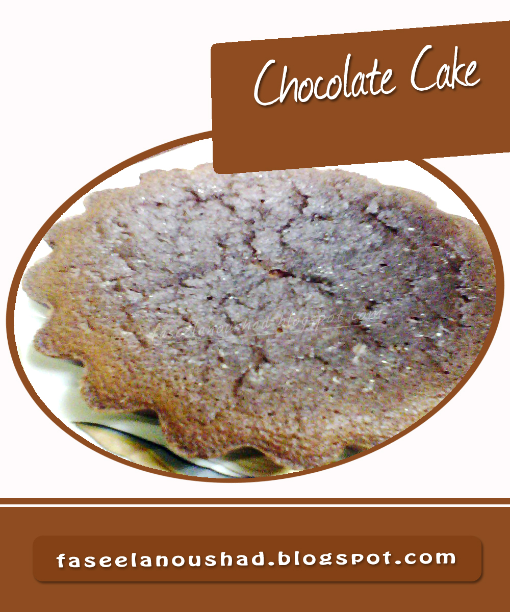 GOOD FOOD ENDS WITH GOOD TALK: Chocolate Cake