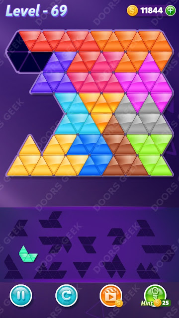 Block! Triangle Puzzle Champion Level 69 Solution ~ Doors Geek