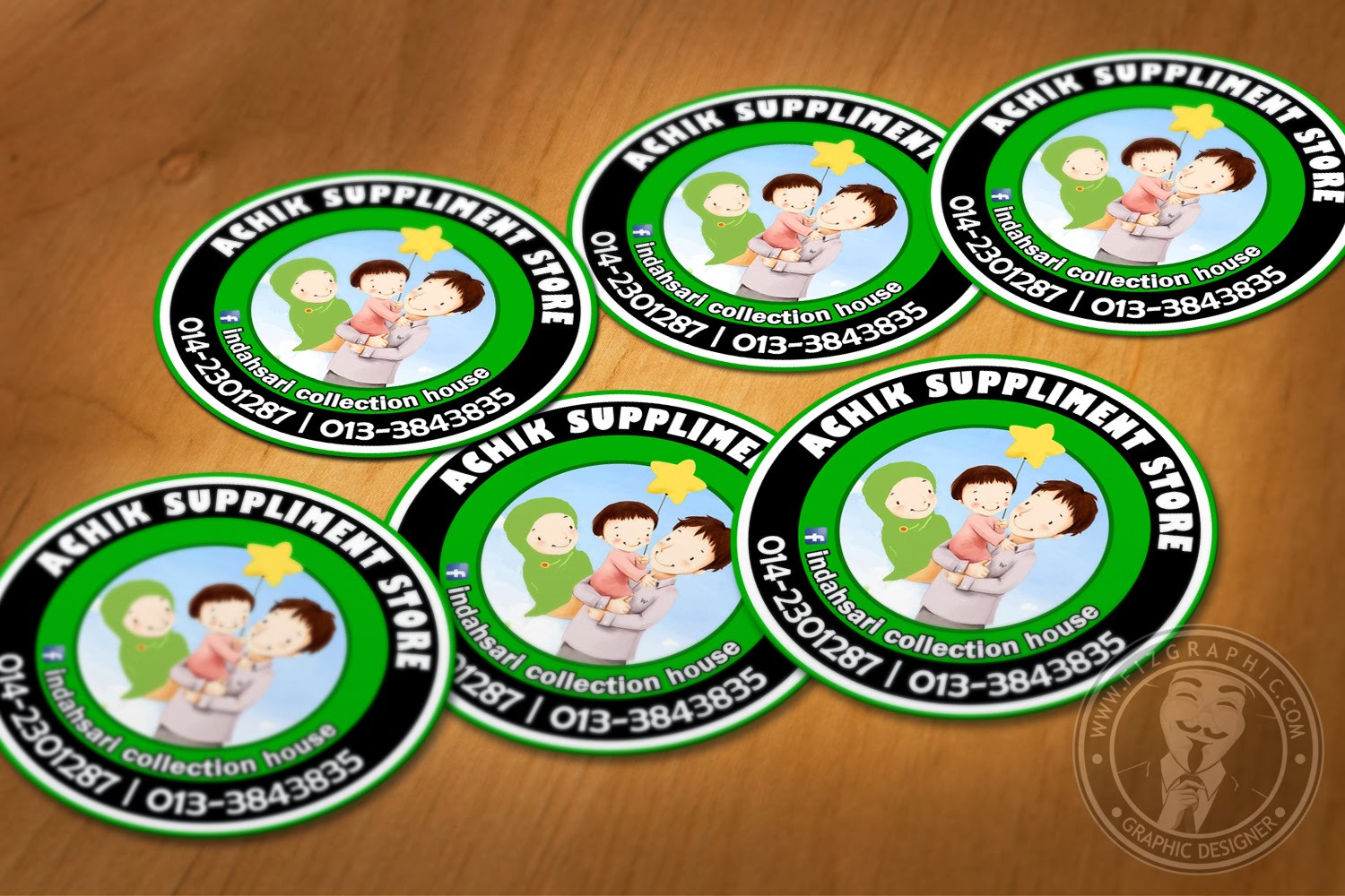 Fizgraphic: Design dan Printing Sticker #9