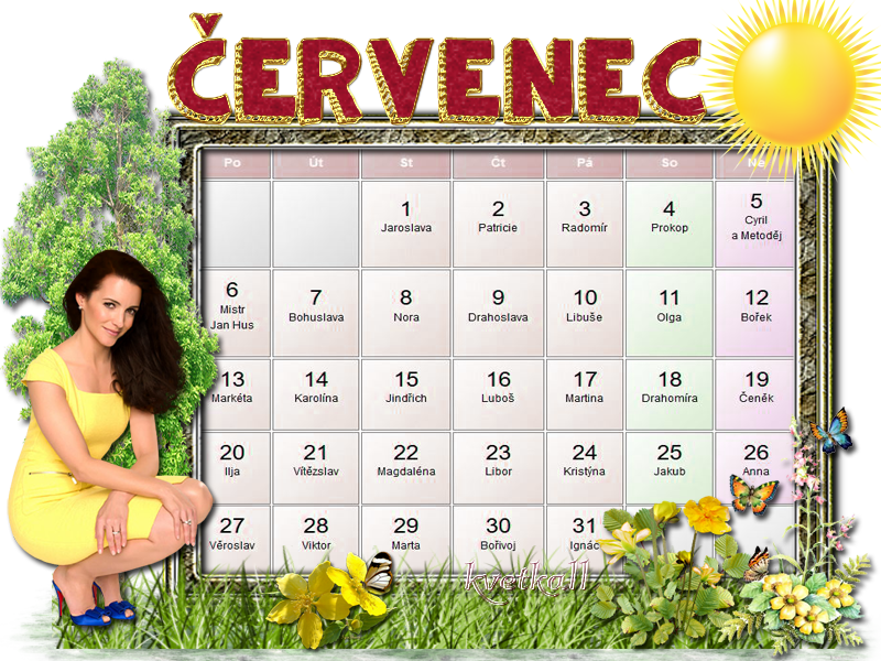 kvetka11: Kalendář Červenec