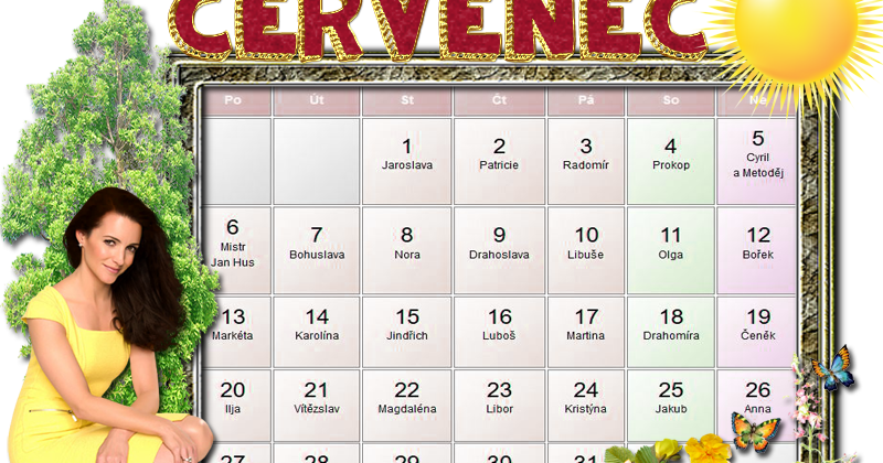 kvetka11: Kalendář Červenec